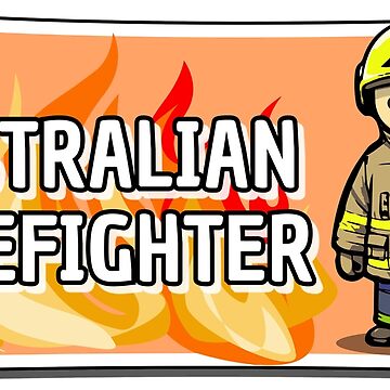 "Australian Firefighter - Urban" Sticker for Sale by Flashover | Redbubble