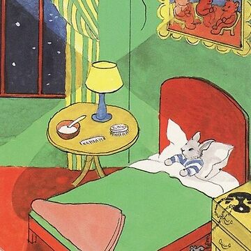 "goodnight moon bunny" Sticker for Sale by FilmKitty | Redbubble