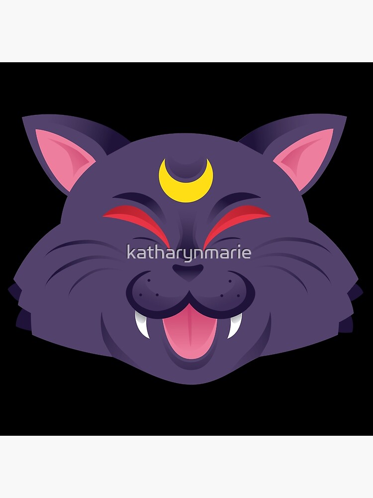 "Moon Cat" Poster by katharynmarie | Redbubble