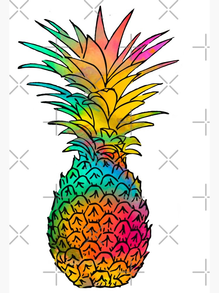 "Rainbow Pineapple" Art Print for Sale by ssam | Redbubble