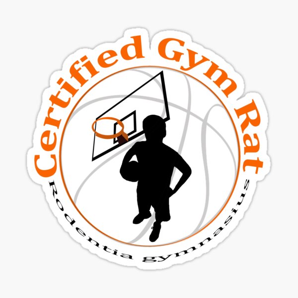 "Certified Gym Rat" Sticker for Sale by TeesMePlz | Redbubble