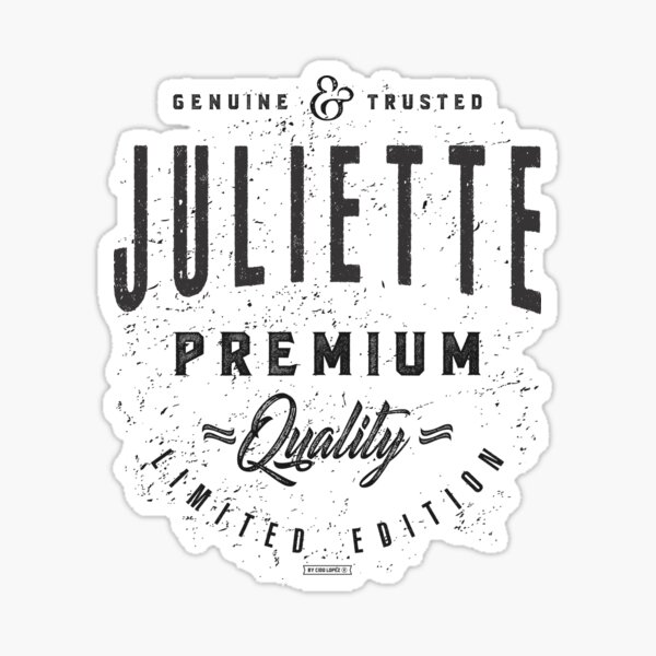 "Juliette" Sticker for Sale by cidolopez | Redbubble