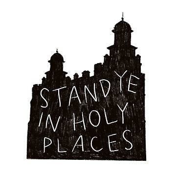 "Logan LDS Temple Stand Ye in Holy Places" Sticker for Sale by ...