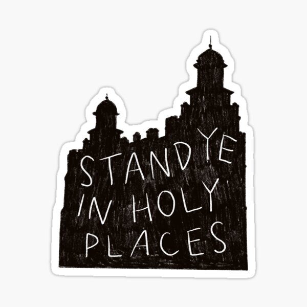 "Logan LDS Temple Stand Ye in Holy Places" Sticker for Sale by ...