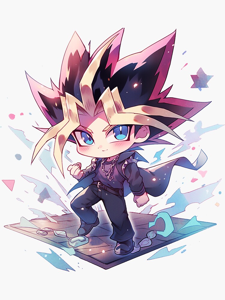 "chibi yugi" Sticker for Sale by maniabx | Redbubble