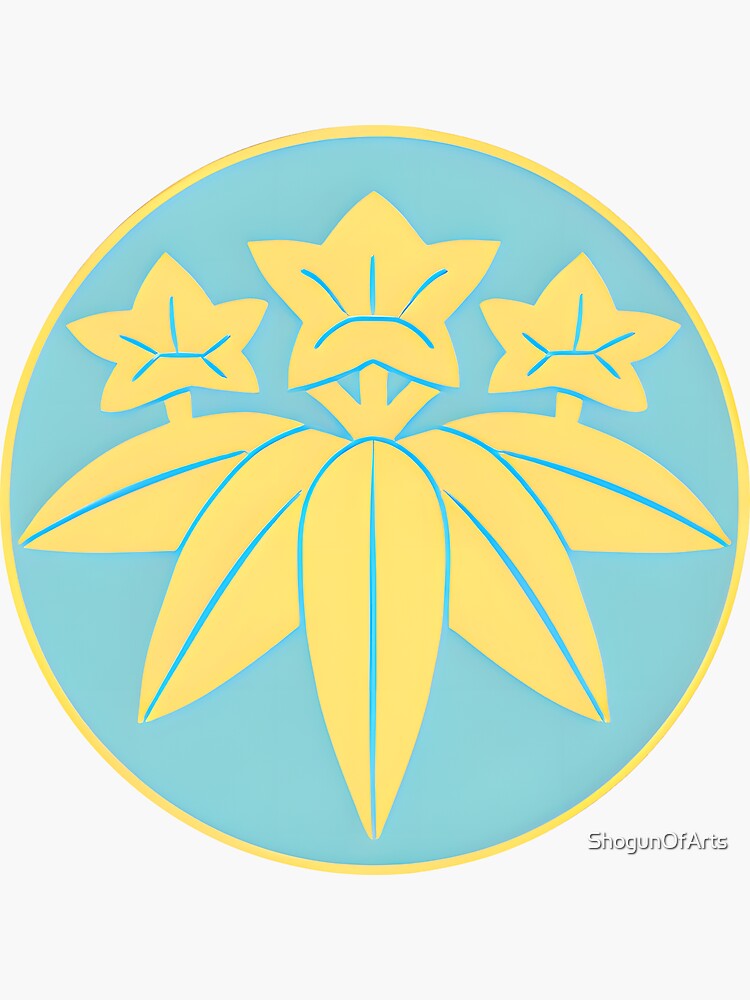 "Minamoto Genji Kiso Clan Kamon Shogun" Sticker for Sale by ...