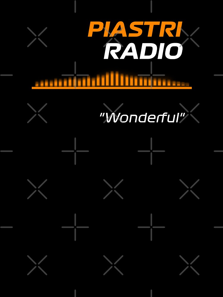 "Wonderful - Oscar Piastri Radio F1" Kids T-Shirt for Sale by F1PIT | Redbubble