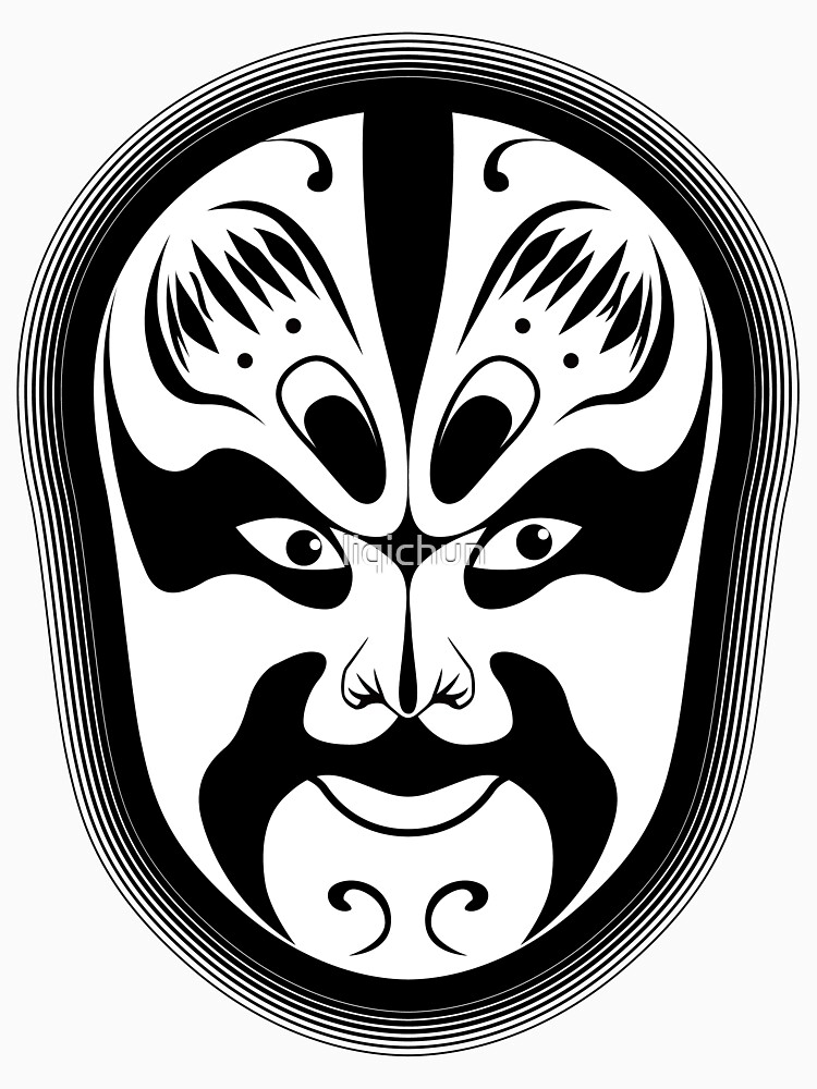 "Peking Opera Mask" T-shirt for Sale by liqichun | Redbubble | peking t ...