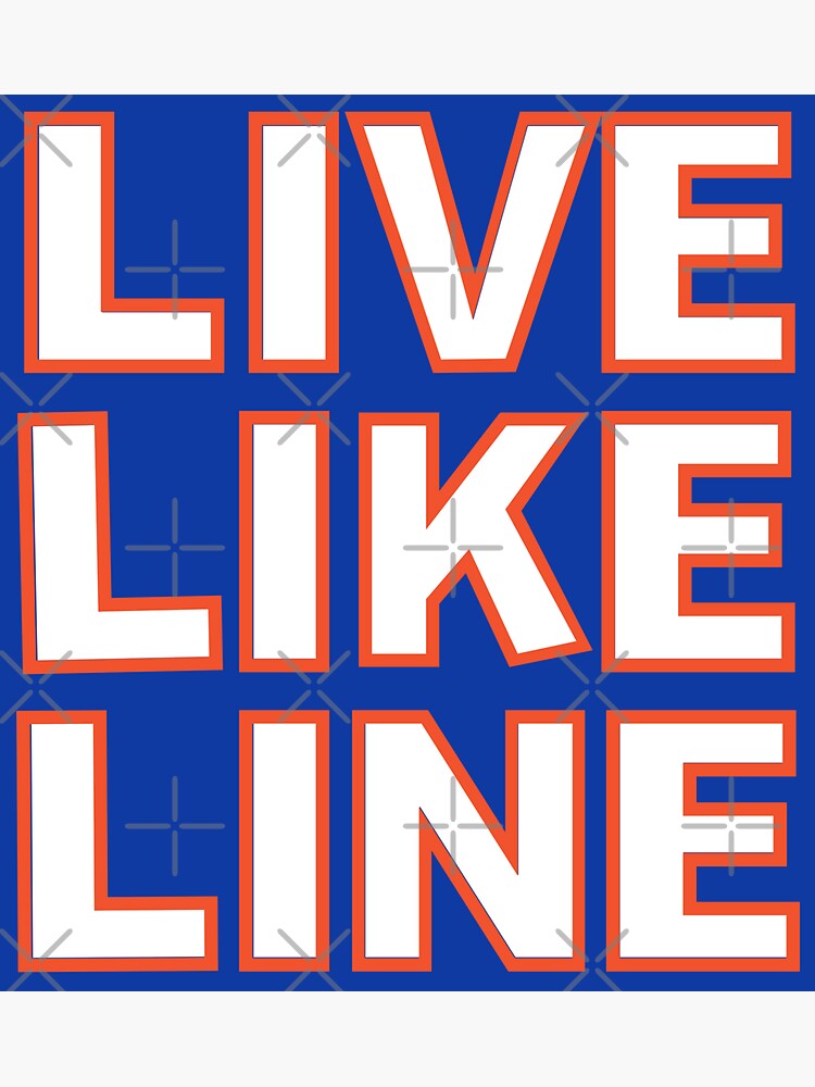 "LIVE LIKE LINE" Sticker for Sale by corbrand | Redbubble