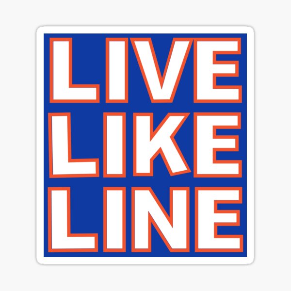 "LIVE LIKE LINE" Sticker for Sale by corbrand | Redbubble