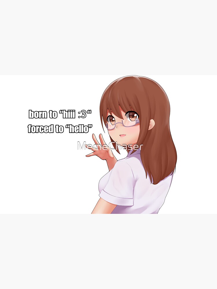 "Anime Meme Cringe" Sticker by MemeChaser | Redbubble