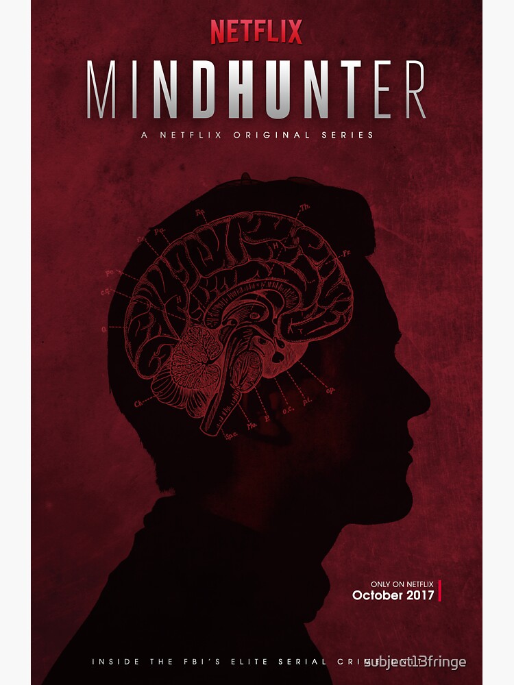 "Mindhunter - Original TV Poster" Sticker for Sale by subject13fringe ...