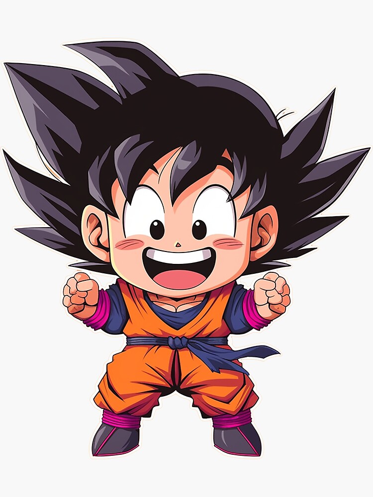 "chibi goku" Sticker for Sale by skateras | Redbubble