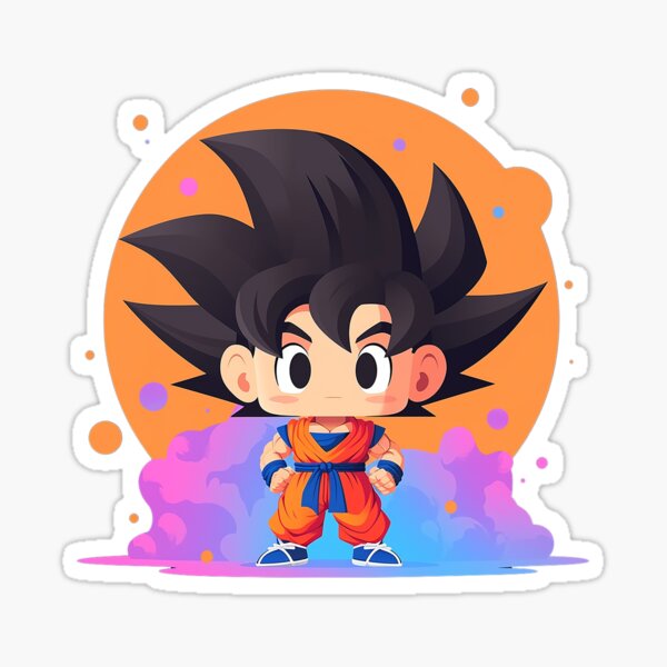 "chibi goku" Sticker for Sale by skateras | Redbubble