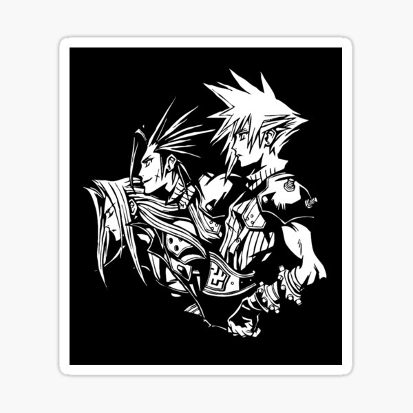 "Final Fantasy VII Crisis Core" Sticker for Sale by GodlikeBonnie99 ...