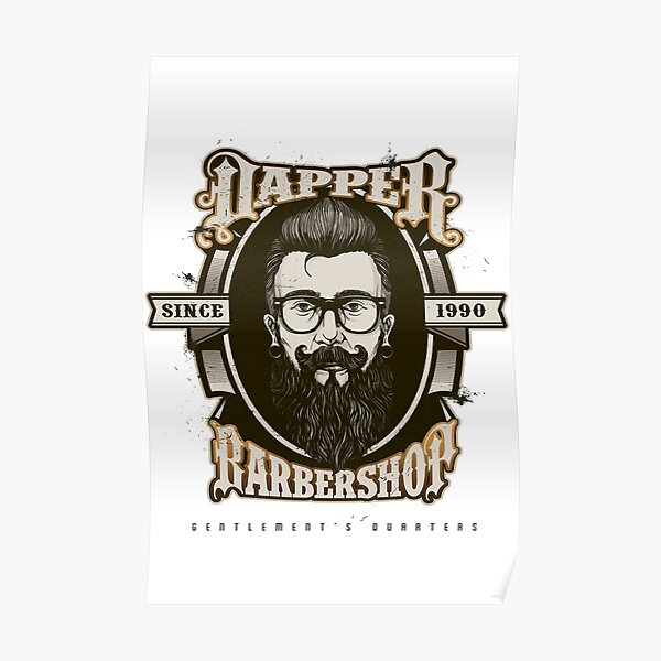 "Happer Barbershop" Poster by cafegrafis | Redbubble