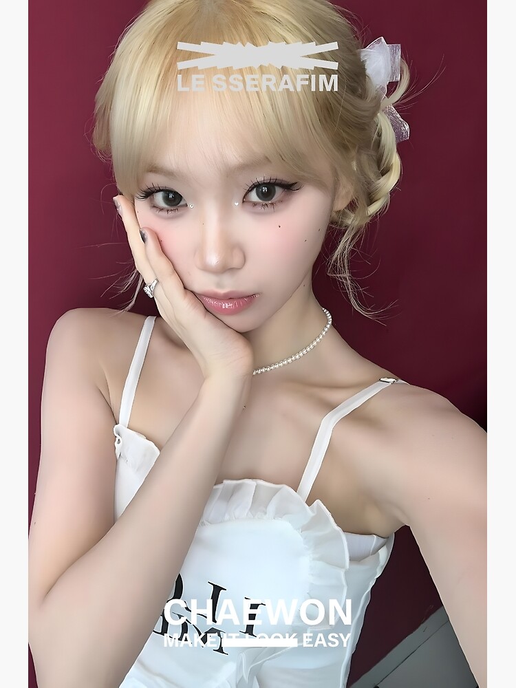 "Le Sserafim Chaewon Easy Kim Chaewon" Poster for Sale by Valereekmerch | Redbubble