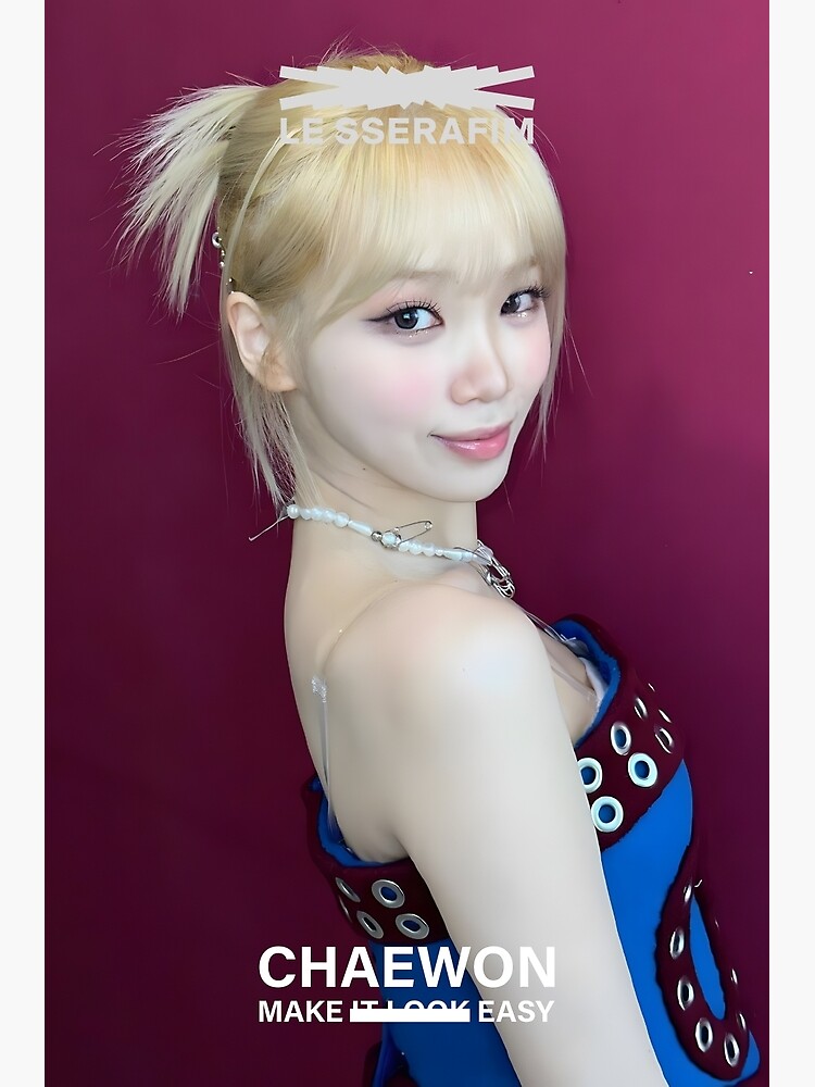 "Le Sserafim Chaewon Easy Kim Chaewon" Poster for Sale by Valereekmerch ...