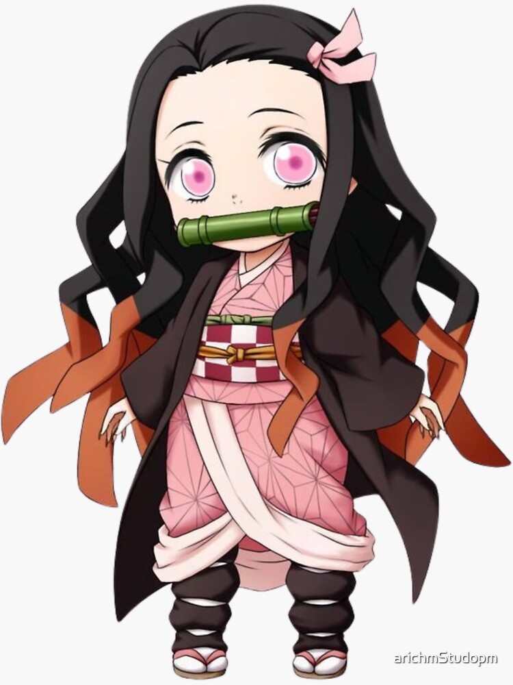 " Demon slayer cute nezuko " Sticker for Sale by arichmStudopm | Redbubble