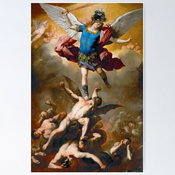 "Saint Michael the Archangel" Poster for Sale by Falcometa | Redbubble