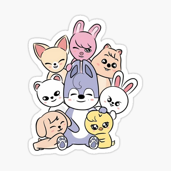 "Stray Kids - Skzoo hug" Sticker by LouvshoP | Redbubble