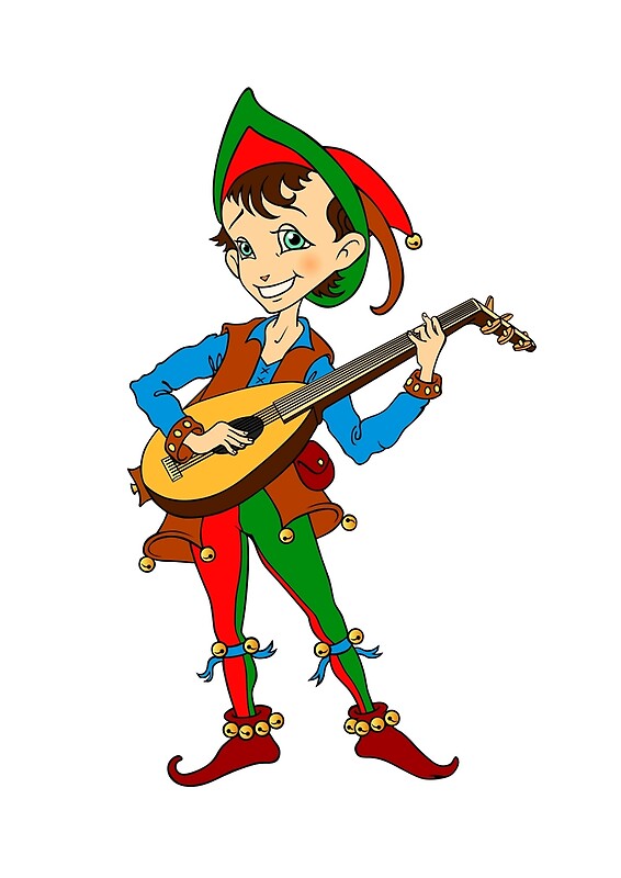 "Let's Get Medieval - Wandering Minstrel" by Rob Munro | Redbubble