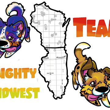 " official mighty Midwest logo" Sticker for Sale by lilstarfoxx | Redbubble