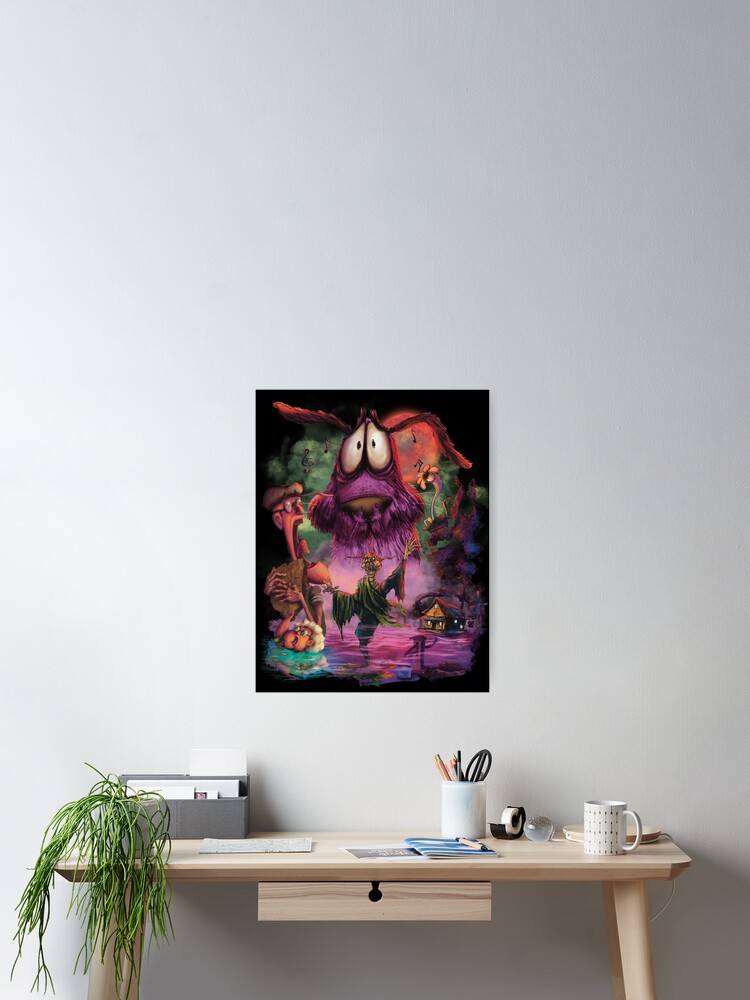 "Courage The Cowardly Dog - Return The Slab" Poster for Sale by ...