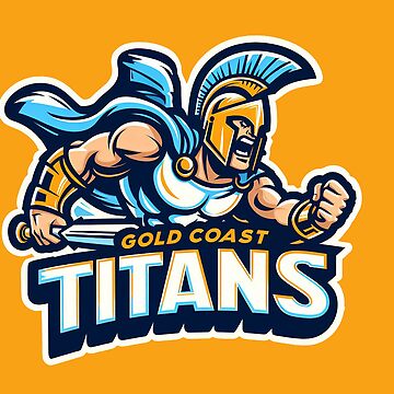 "Gold Coast Titans" Sticker for Sale by Zemolee | Redbubble