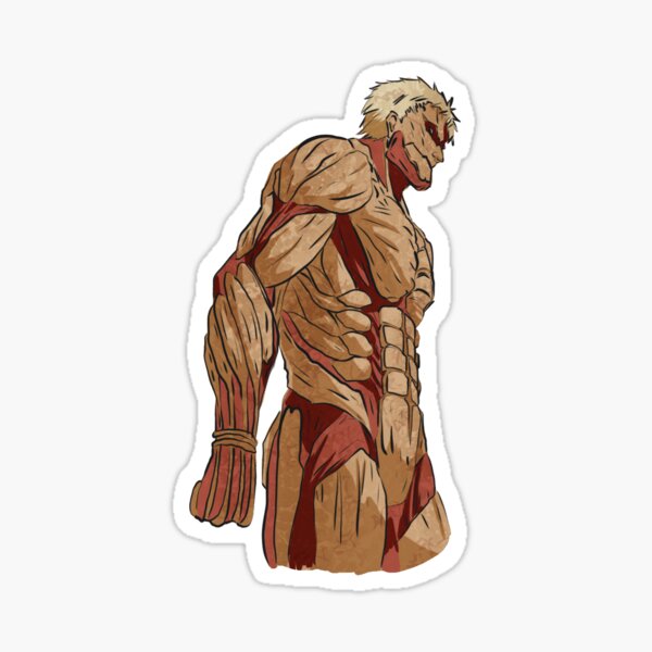 "Armored Titan" Sticker for Sale by Beatriz Machado | Redbubble