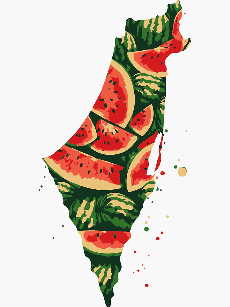 "Palestine watermelon map, multiple watermelon palestinian map ...