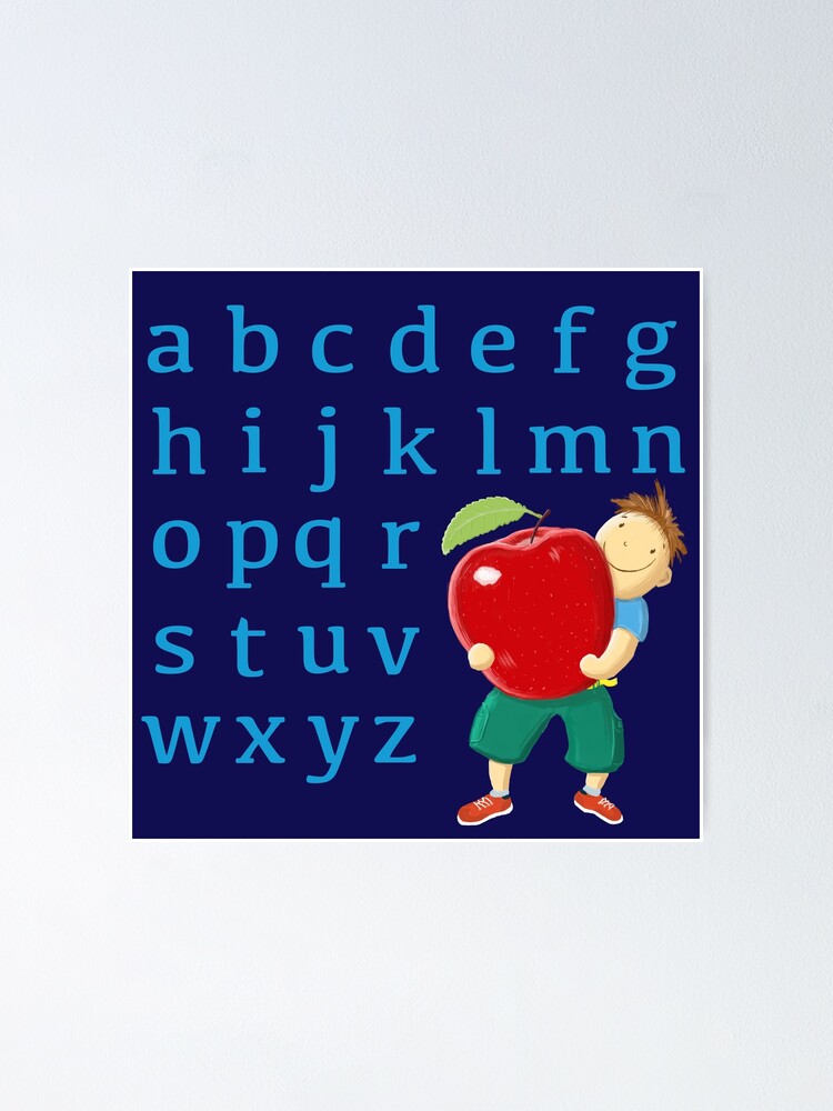 "Teachers Now I know my abc!" Poster for Sale by brodyquixote | Redbubble