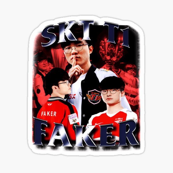 "Skt T1 Faker Bootleg" Sticker for Sale by MauritsVos | Redbubble