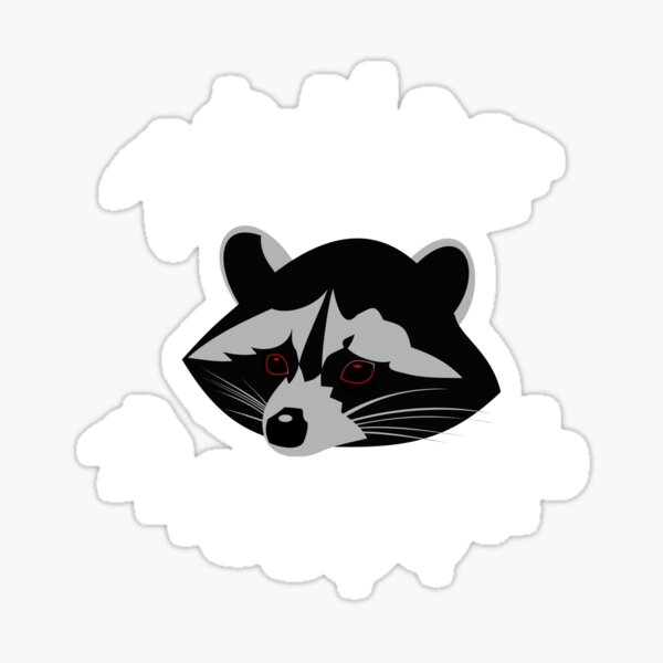 "Zombie Raccoons - Ohio Distemper Raccoons" Sticker by ambers-designs ...
