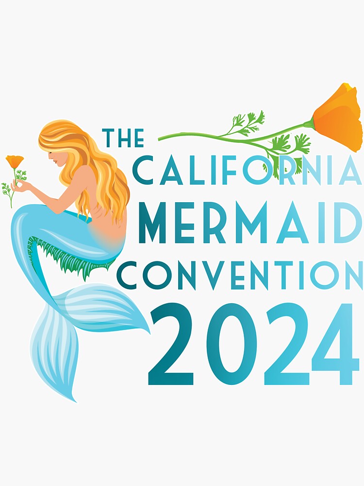 "The California Mermaid Convention 2024" Sticker for Sale by CaliMerCon ...