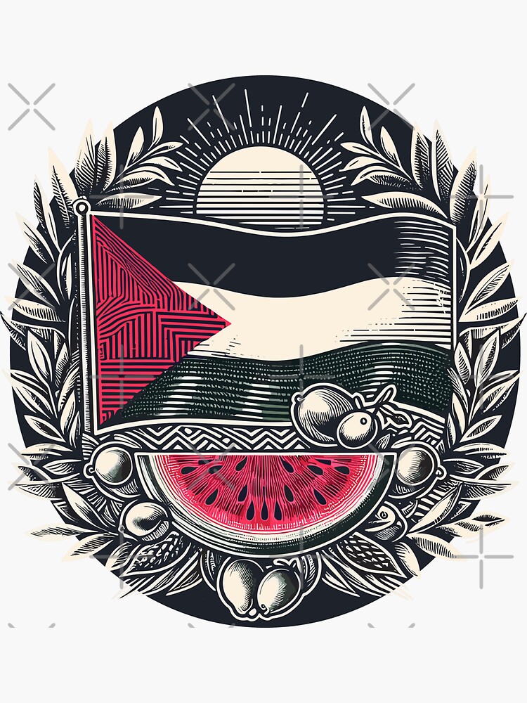 "Slice of Resistance, Watermelon, Palestine Flag, Free Palestine ...