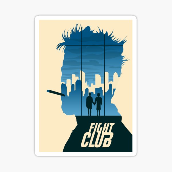 "Fight Club Minimalist Design" Sticker for Sale by studioCake | Redbubble
