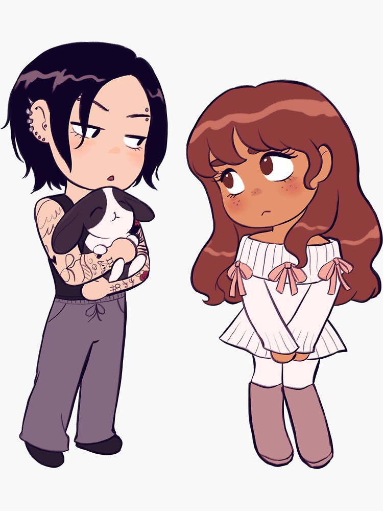 "Heartstrings Isi Ro & Hades " Sticker for Sale by bevsi | Redbubble