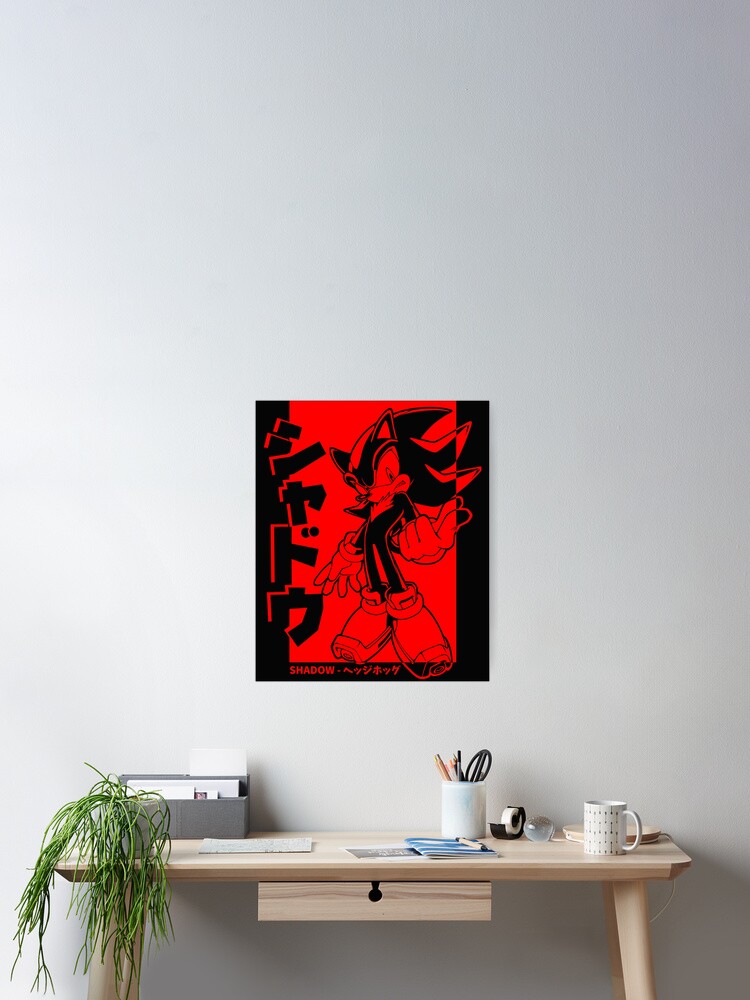"Japanese Shadow The Hedgehog " Poster for Sale by PaulLeconte | Redbubble