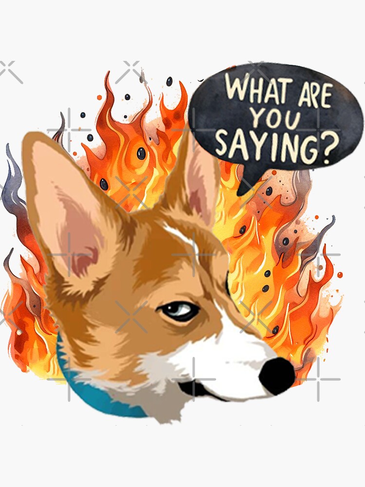 "Dog Memes What Are ribbon Saying" Sticker for Sale by ryanapples2 ...