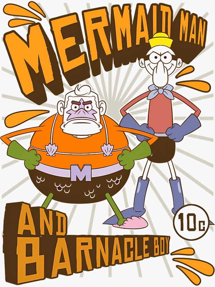 Mermaid Man Barnacle Boy Spongebob Squarepants