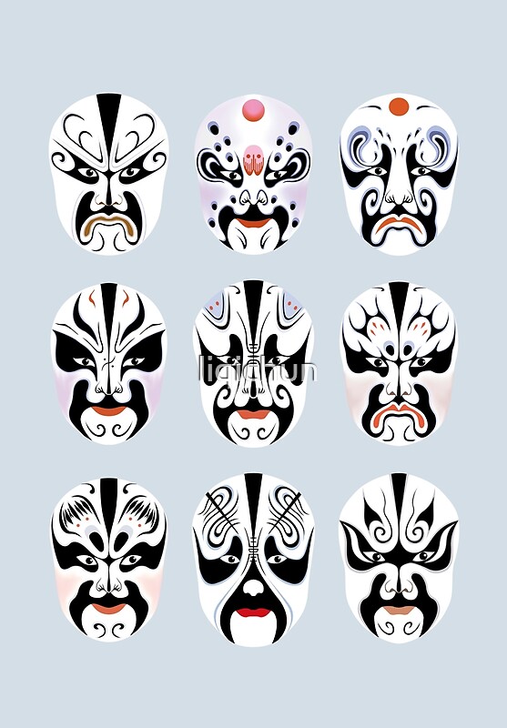 "Peking Opera Mask" by liqichun | Redbubble