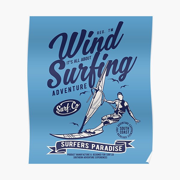 "Windsurfing" Poster by 2djazz | Redbubble
