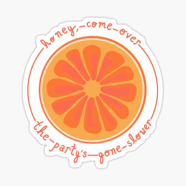 "Orange Juice" Sticker for Sale by A F | Redbubble