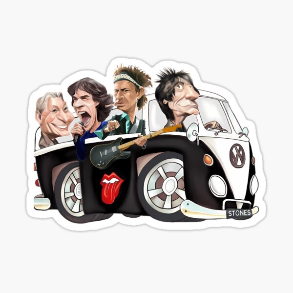"Rock Band On Tour " Sticker for Sale by SilasCasper | Redbubble