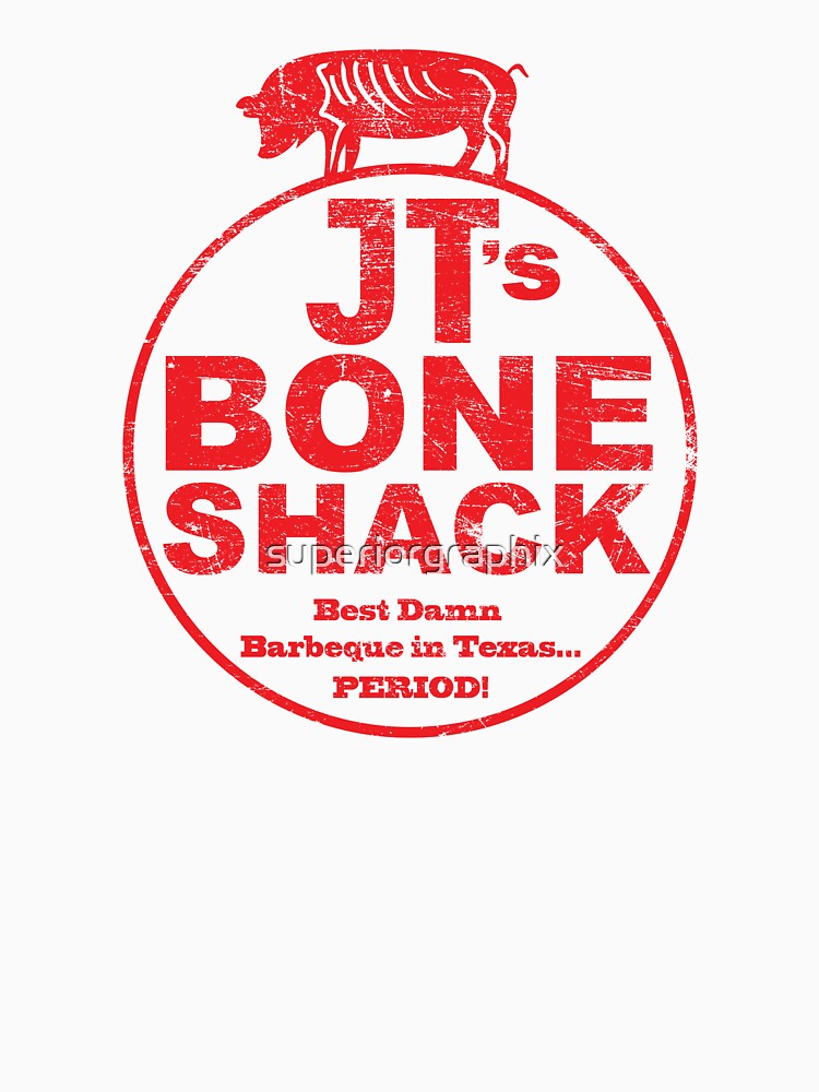 "JT's Bone Shack BBQ" Essential T-Shirt for Sale by superiorgraphix ...