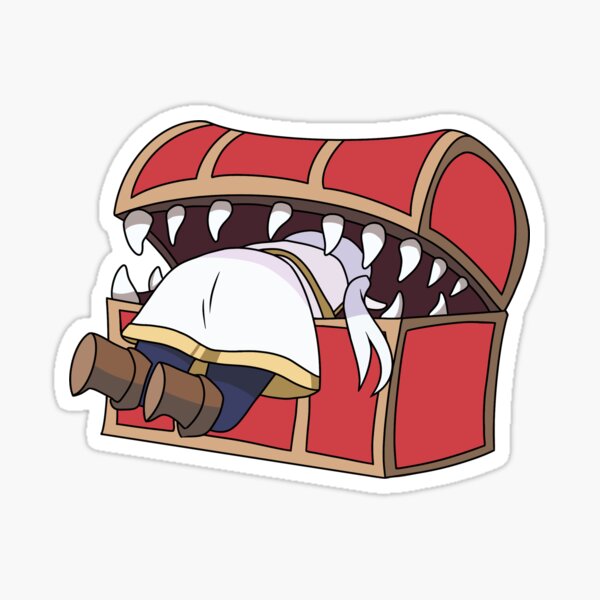 "Frieren stuck in chest" Sticker for Sale by BurunaMD | Redbubble