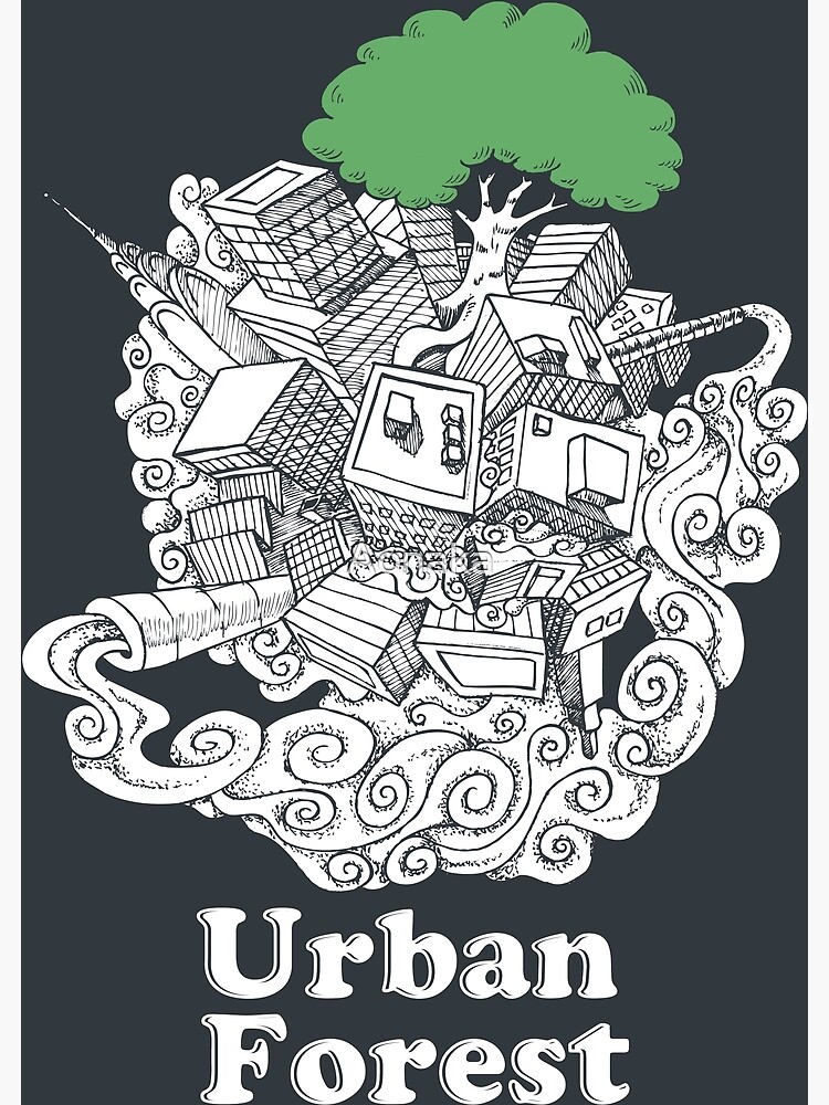 "Urban Forest" Poster by Aonaka | Redbubble