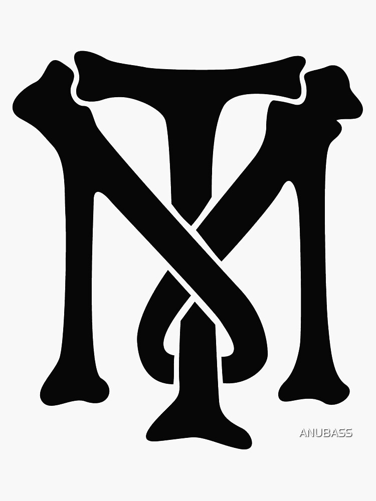 "Scarface - Tony Montana TM Logo (Black)" Sticker for Sale by ANUBASS ...