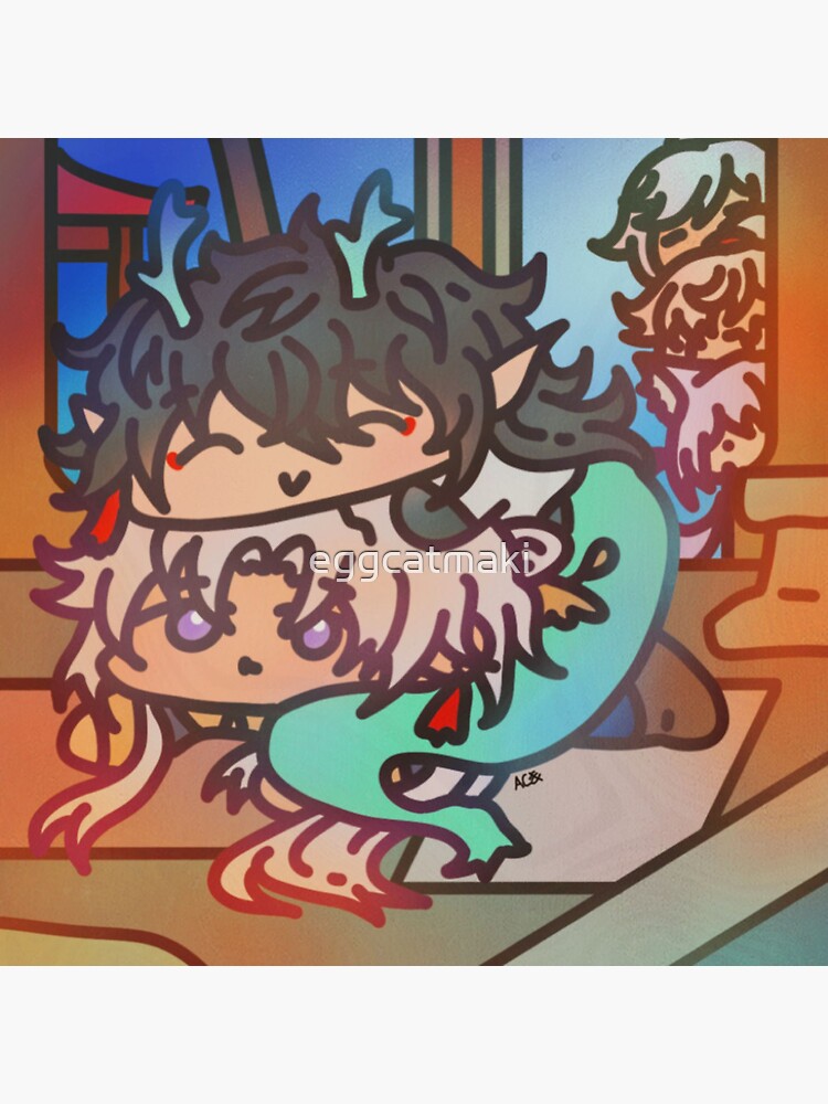 "Chibi Dan Feng and Yingxing Honkai Star Rail" Sticker for Sale by ...